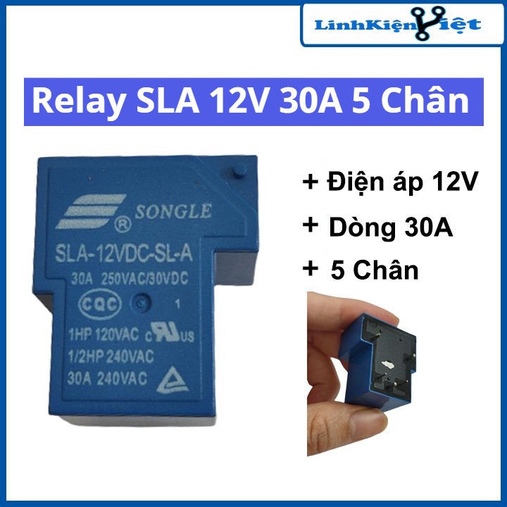 Relay, relay songle SLA 12V 30A 5 Pin | Shopee Singapore