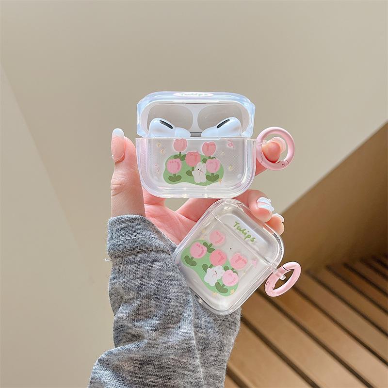 Simple Cute Transparent Clear Bluetooth Wireless Earphone Case with ...
