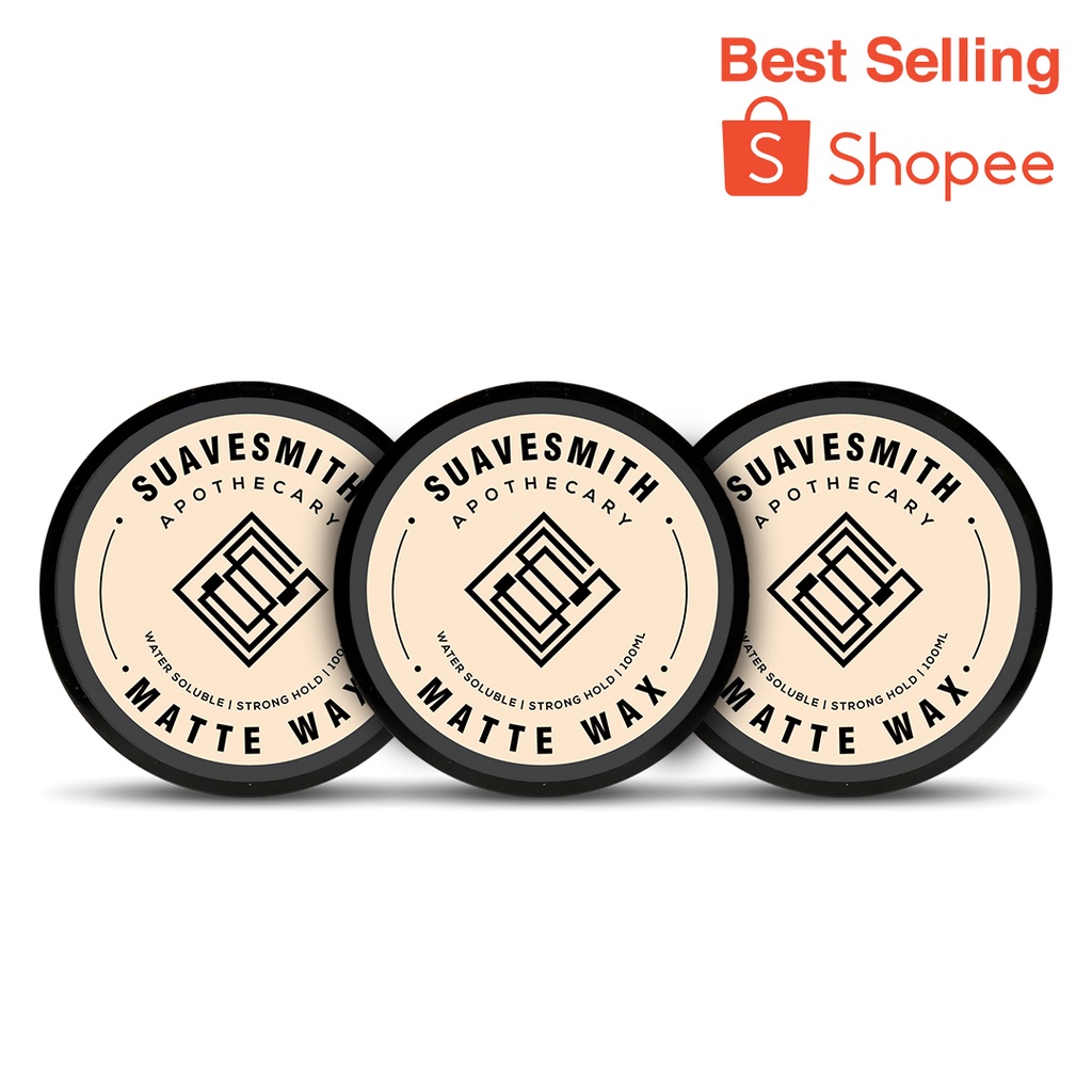 Suavesmith Matte Wax 3 Pack [Men's Grooming Hair Wax] [Hair Clay ...