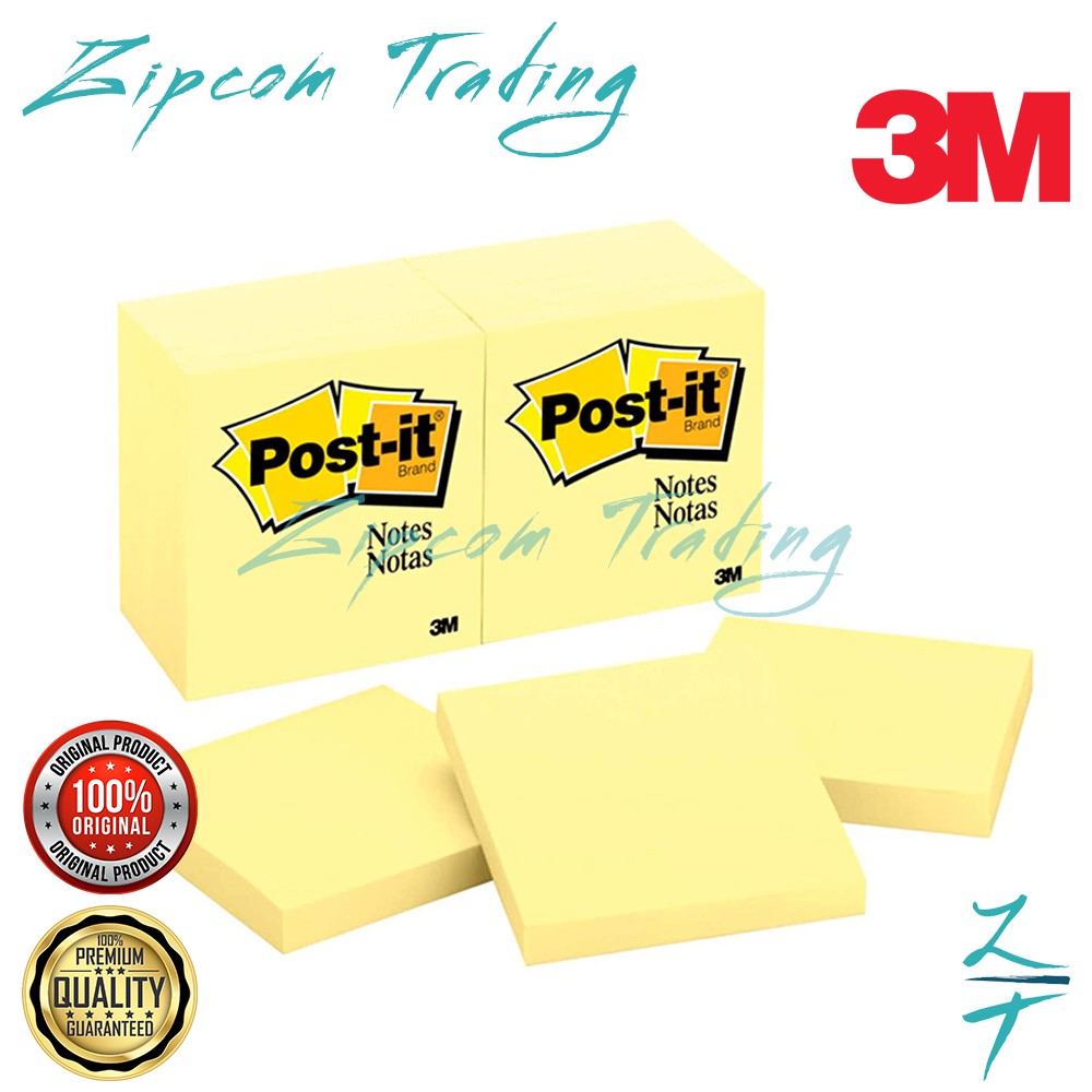 3M Post-it Classic Notes ( 1 Pack / 100 Sheets ) | Shopee Singapore
