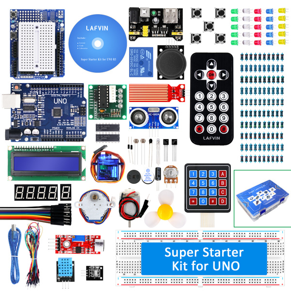LAFVIN Super Starter kit/Learning Kit for UNO R3 Projects for Arduino with CD tutorial | Shopee ...