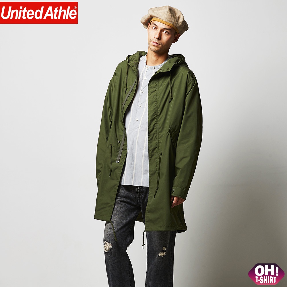 United Athle 7447 T/C Military Uniform Long Windbreaker (Single Layer ...