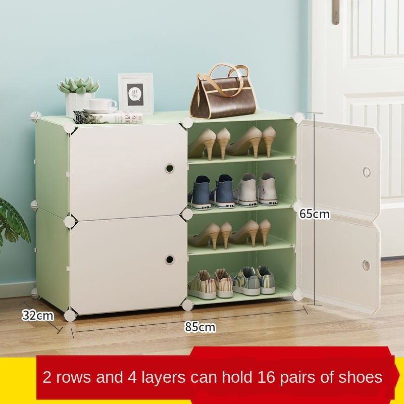 Plastic shoe cabinet shoes rack outdoor Simple household multi-Layer ...