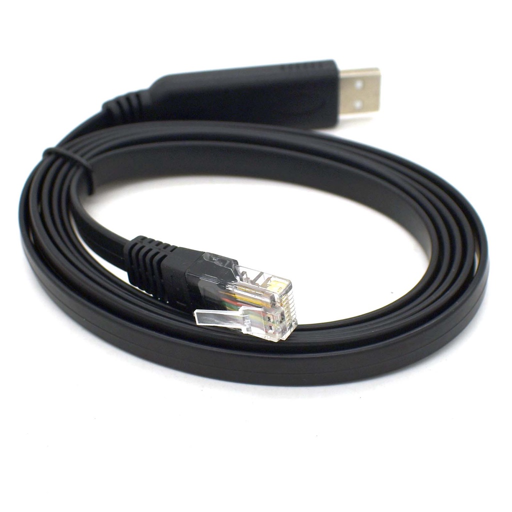 Console Cable USB To RJ45 RS232 FTDI FT232RL Cisco Router Switch Line ...