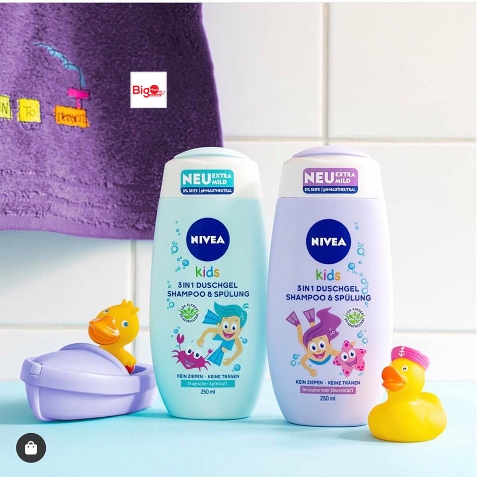 Nivea KIDS 3in 1 SHAMPOO MILK FOR KIDS [Germany Product] | Shopee Singapore