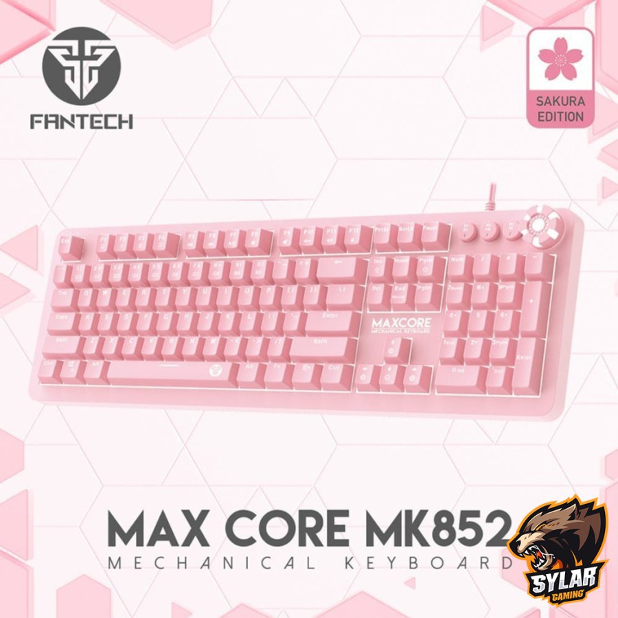 Fantech MaxCore MK852 Sakura Edition Mechanical Gaming Keyboard ...