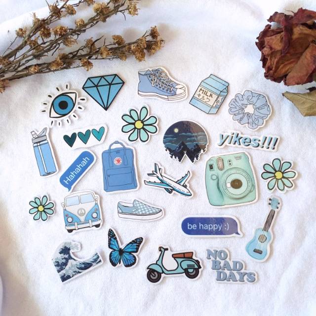 Hp aesthetic Tumblr Stickers/custom Laptop Stickers/Blue Tumblr HP ...