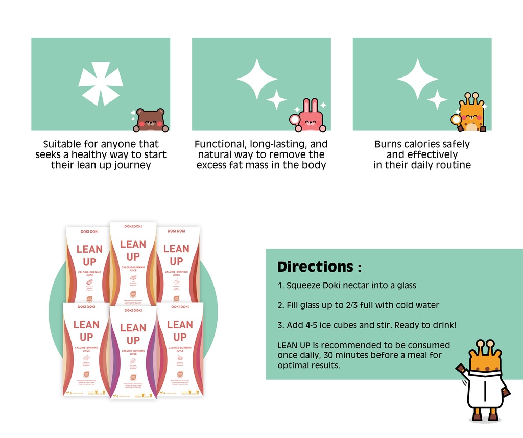 Doki Doki Lean Up Calorie Burning Juice - Yuzu Clementine/Calamansi ...