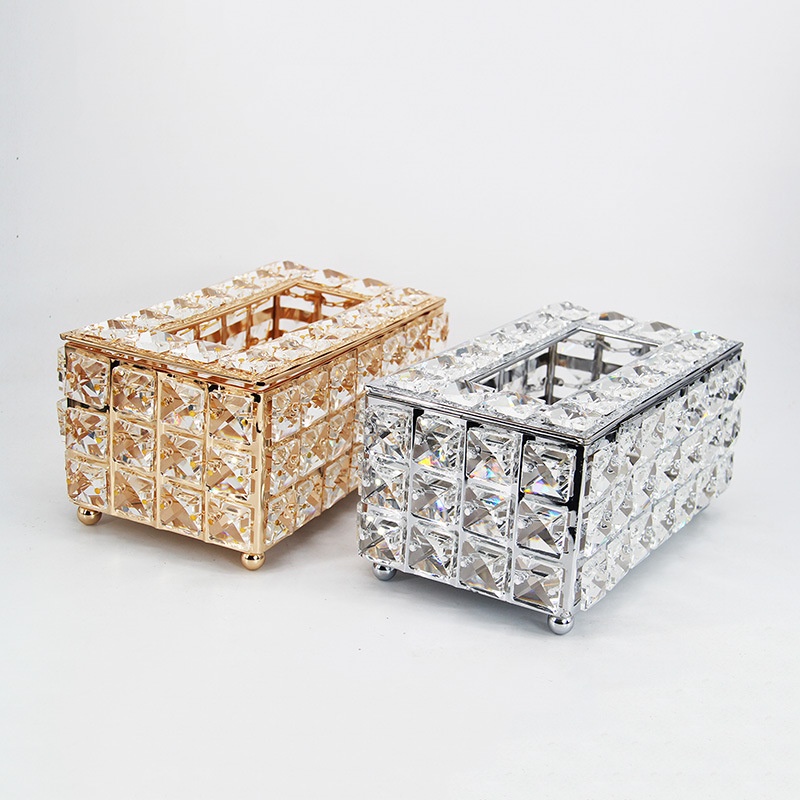 Crystal Tissue Box European Style Household Toilet Paper Napkin Holder ...