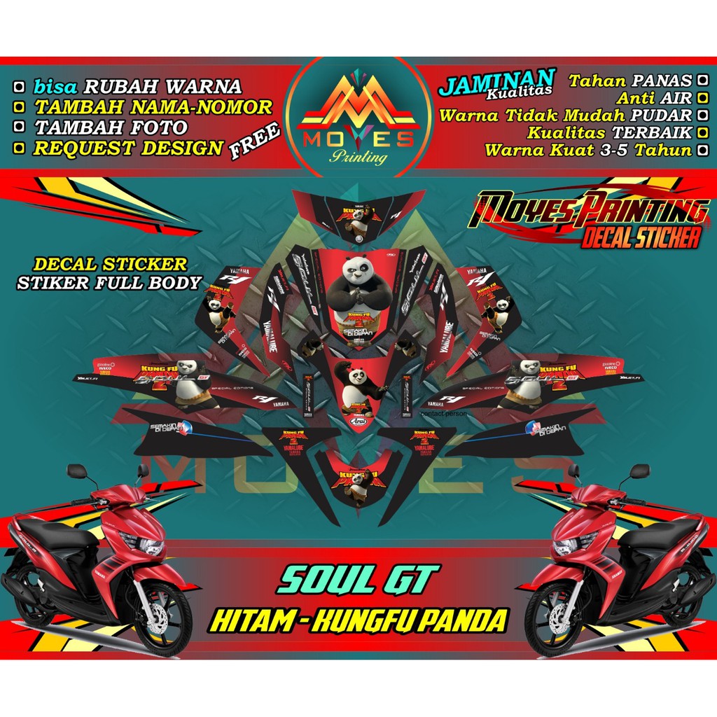 Soul gt Motorcycle Variation Sticker full body decal Motorcycle Sticker ...