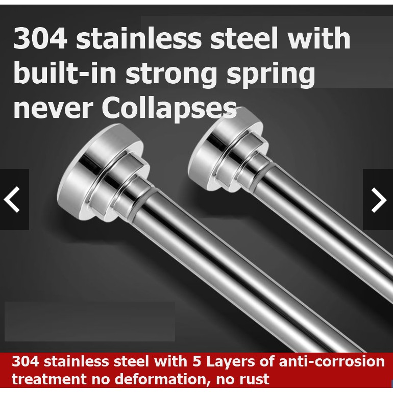 Local seller Punch-Free No punch Telescopic Rod, Clothes Rod, Bedroom ...