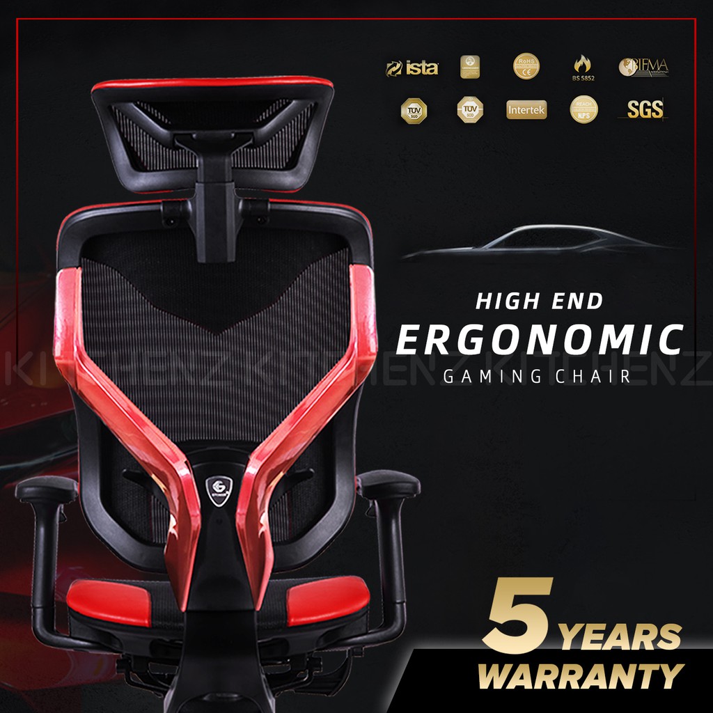 (Free installation) GTChair GR-V7-X PU Leather/Y Frame Ergonomic Gaming ...