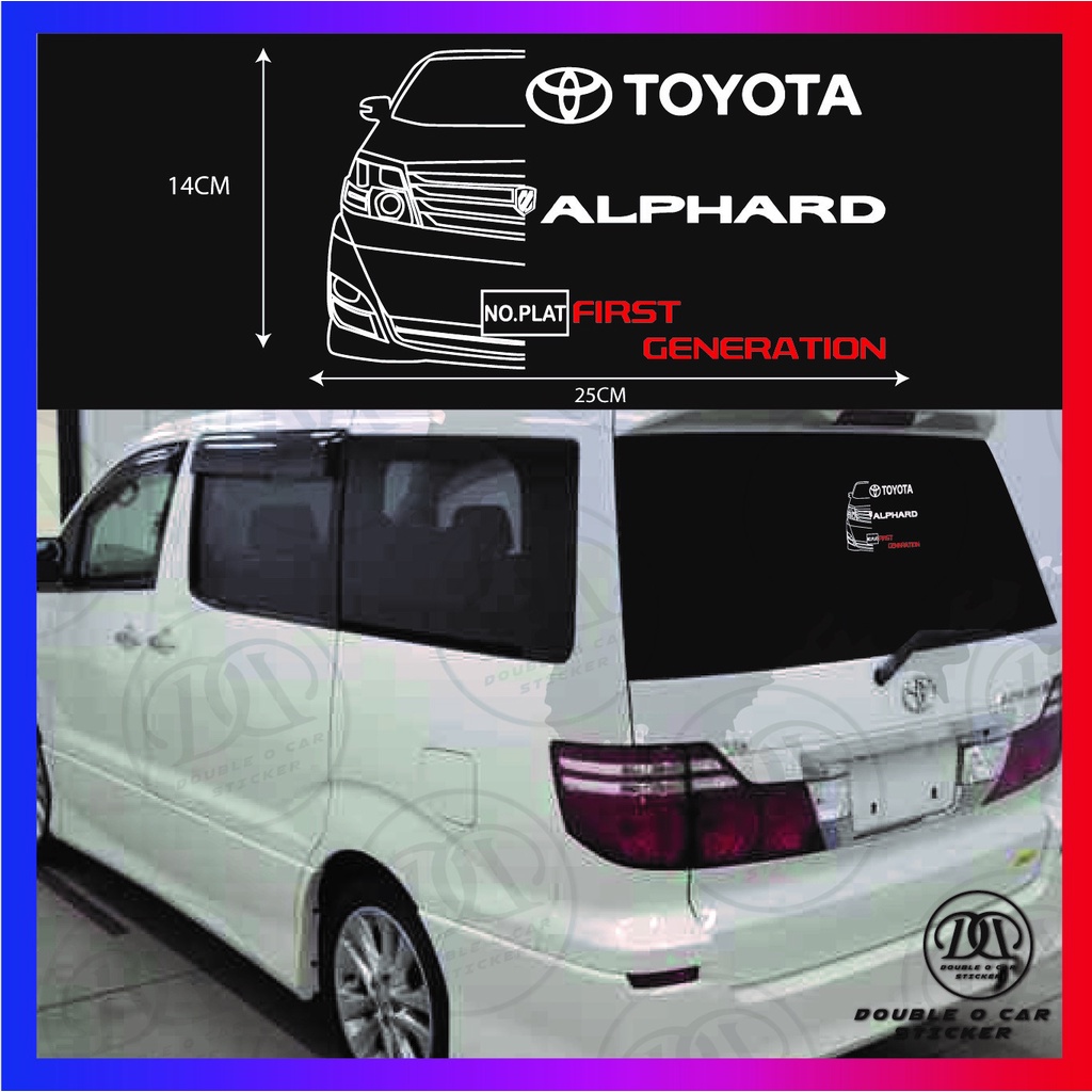 Toyota Alphard first generation line shape&words sticker KI00406(PM ME ...