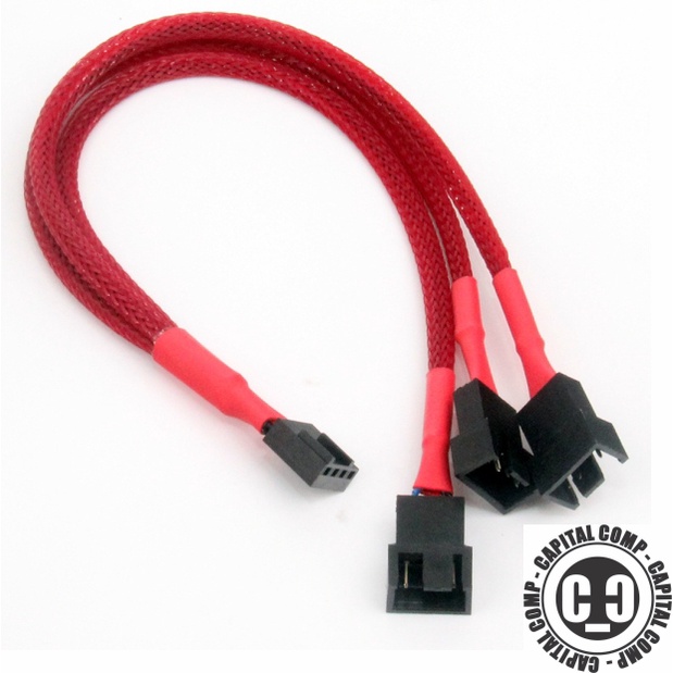 Fan Hub / Splitter 4pin Fan Connector PWM Variable Speed 30 cm | Shopee ...
