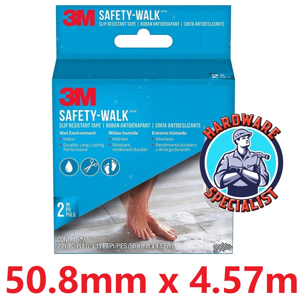 3M Safety Walk Slip Resistant Tape | Bathroom Anti Slip Tape 200 Series ...