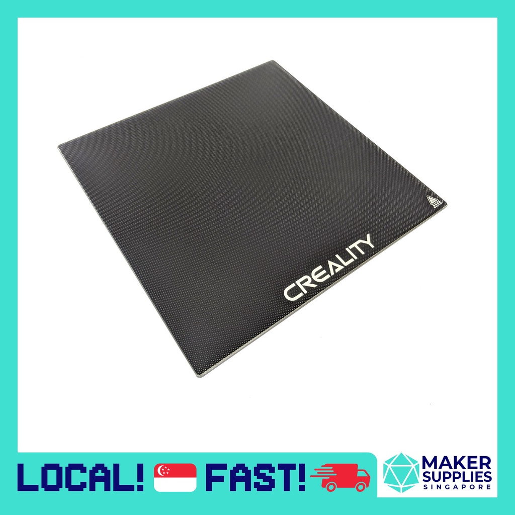 235*235*4mm Carbon Silicon Tempered Glass Build Plate Bed for Creality Ender 3D Printer ...
