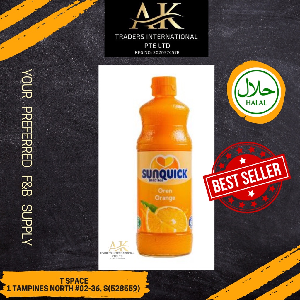 SUNQUICK ORANGE 840ML | Shopee Singapore