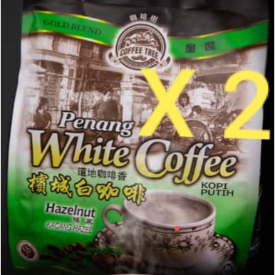 (HARGA NAIK 1/3/2025) 2 Packs of Penang White Coffee - Hazelnut (15x40g ...