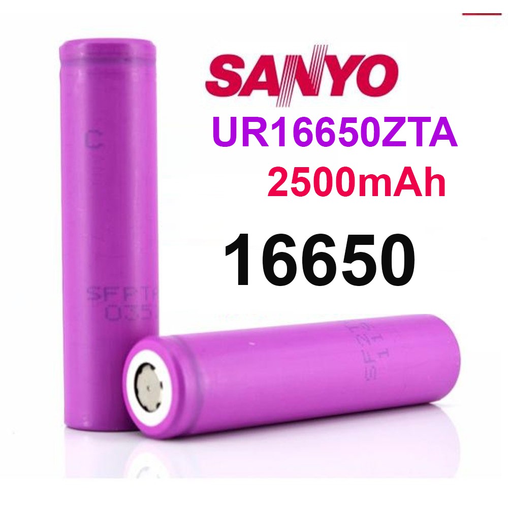 16650 battery Sanyo UR16650ZTA 2500mAh 3.7V lithium ion battery ...