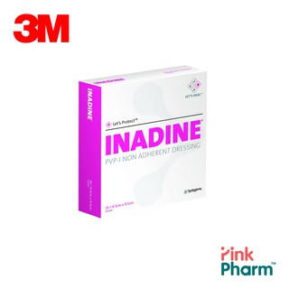 3M INADINE POVIDONE IODINE NON-ADHERENT DRESSING 9.5CM X 9.5CM (1piece ...
