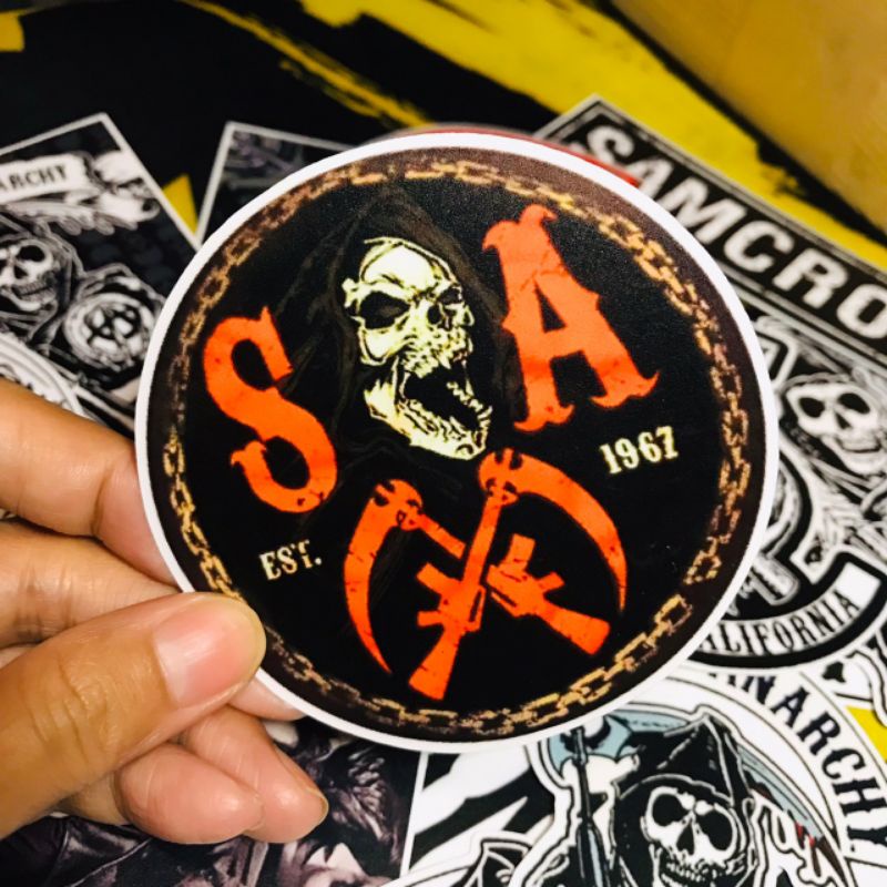 Stickers Sons of Anarchy Large Size Pvc Matte Waterproof. Good ...
