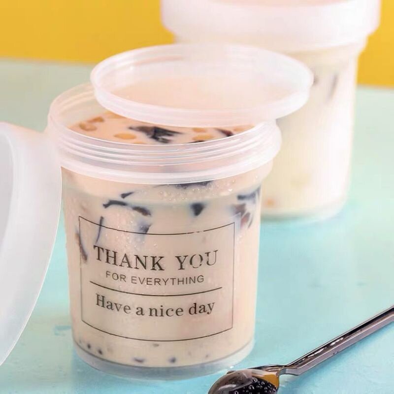 AR - (10 Pcs)013 Ice Cream Cup / Boba Milk Tea / ABC Tapau Cup/Pudding ...
