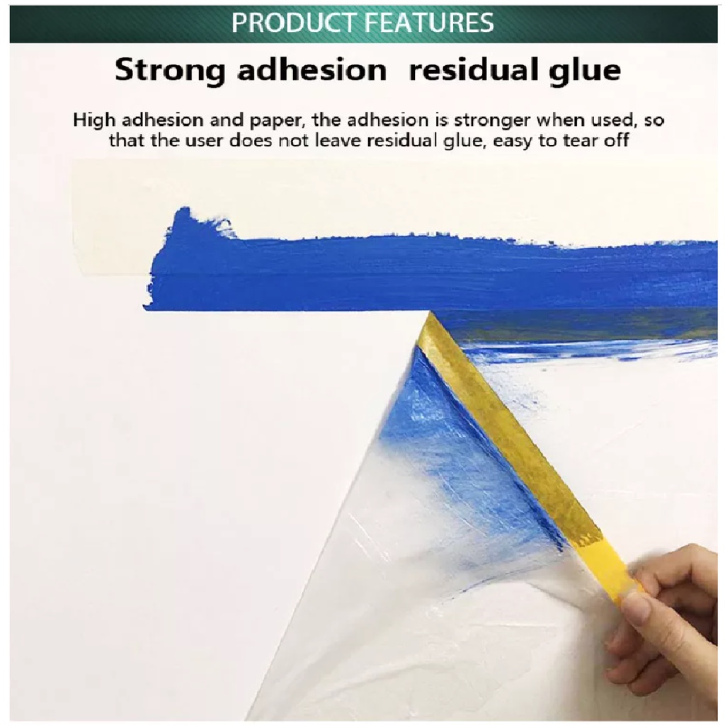 Cheapest Pre-Taped Plastic Drop Sheet Roll For Dust Prevention ...