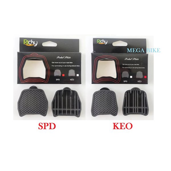 RICHY SPD OR LOOK KEO COVER PEDAL PLATE CLIPLESS ADAPTER COVER PEDAL ...