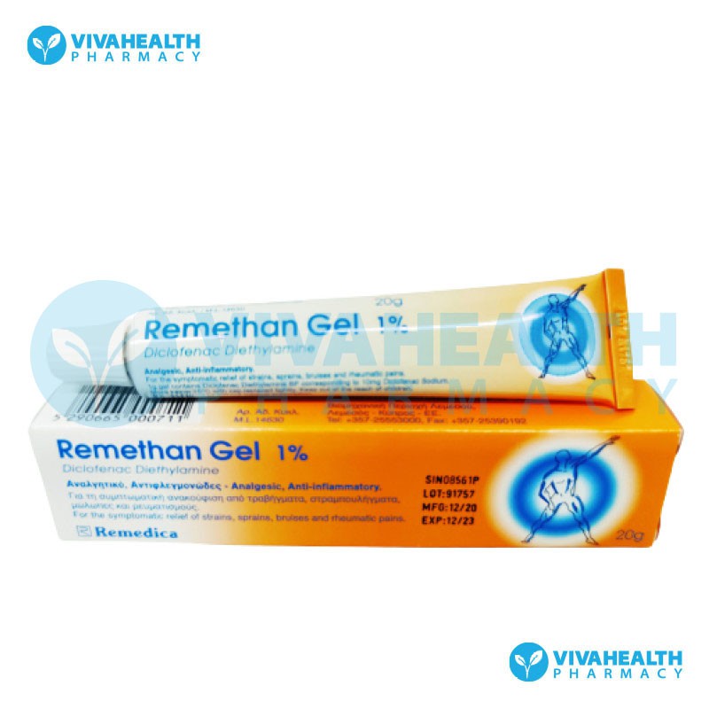 Remethan 1% Gel 20g | Shopee Singapore