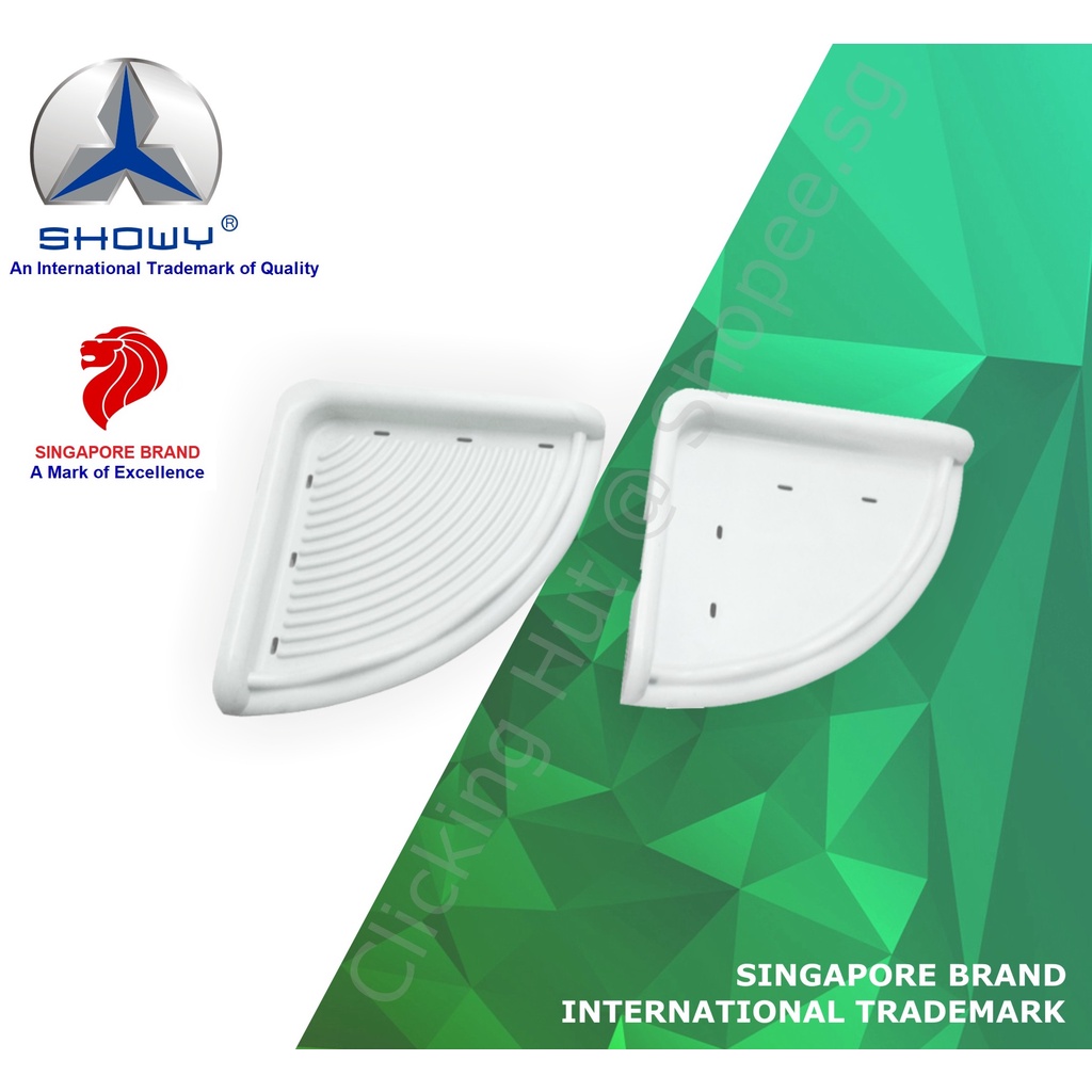 SHOWY 2-Tier Multi-Purpose Corner Shelf (A SINGAPORE BRAND) | Shopee ...