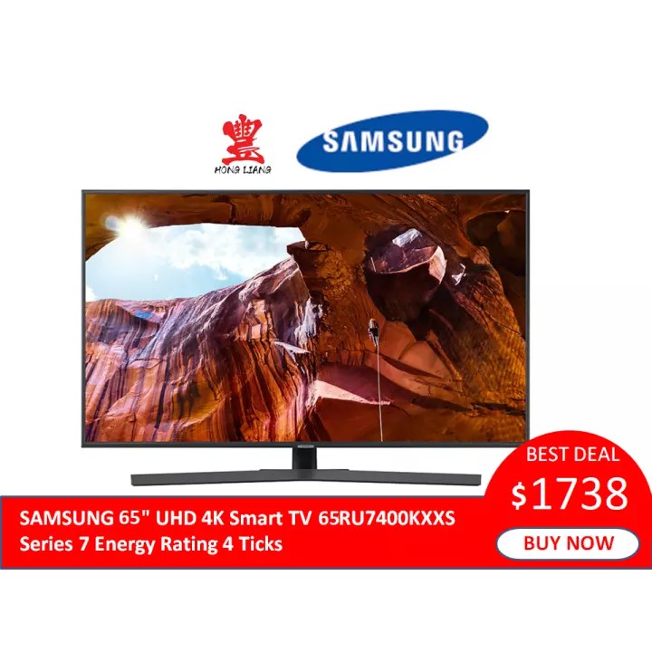 SAMSUNG 65" inch 4K UHD Smart TV UA65RU7400KXXS | Shopee Singapore