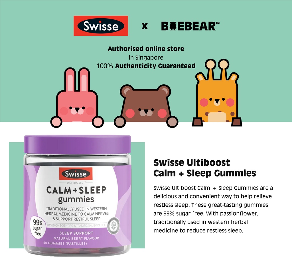 Swisse Clam + Sleep 60 Gummies [BaeBear.sg] | Shopee Singapore