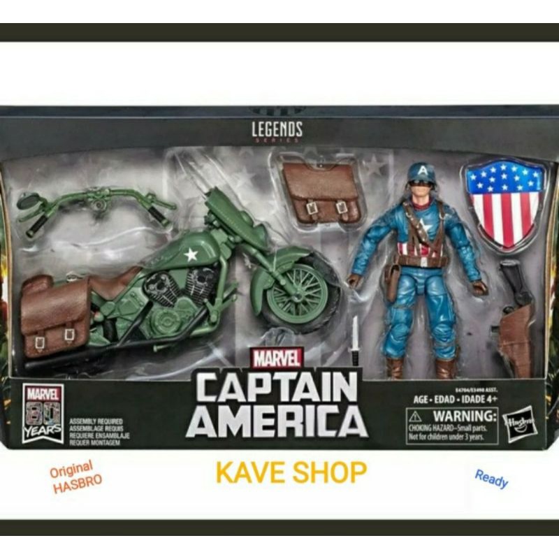 Marvel Legends Series: Captain America Motorcycle Nike Motorcycle ...