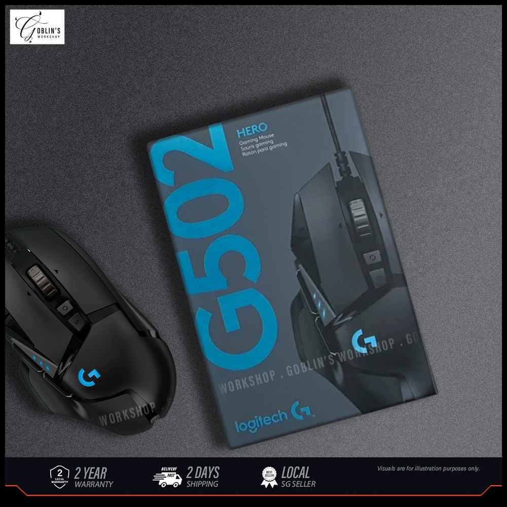 Logitech G502 HERO RGB Gaming Mouse with tuneable weight | Shopee Singapore