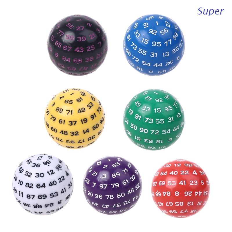 Super 100 Sided Polyhedral Dice D100 Multi Sided Acrylic Dices for ...