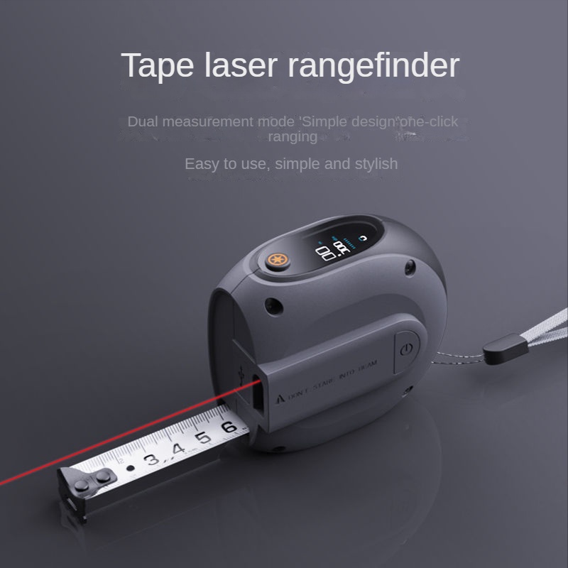 JIMI Household Tape Measure Laser Rangefinder Electronic Ruler Infrared ...