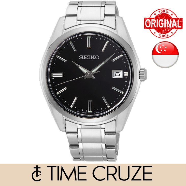 [Time Cruze] Seiko SUR311 Classic Analog Quartz Stainless Steel Black ...