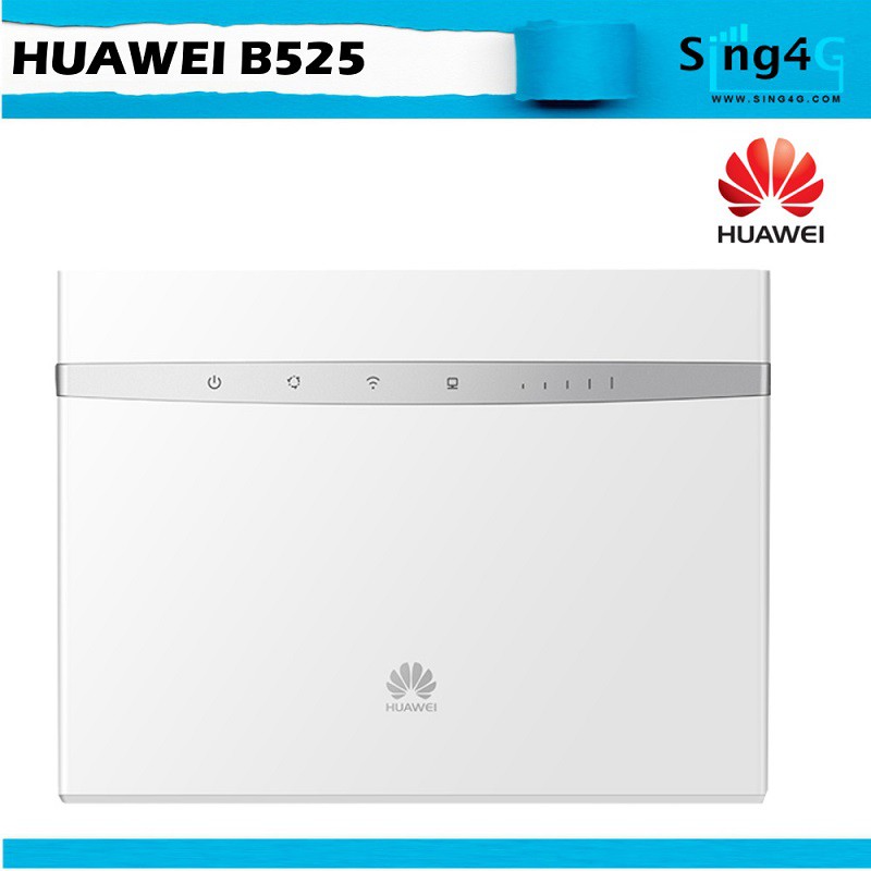 Huawei B525 WHITE 4G 300Mbps CAT6 LTE SIM Router TPG SIMBA SINGTEL ...