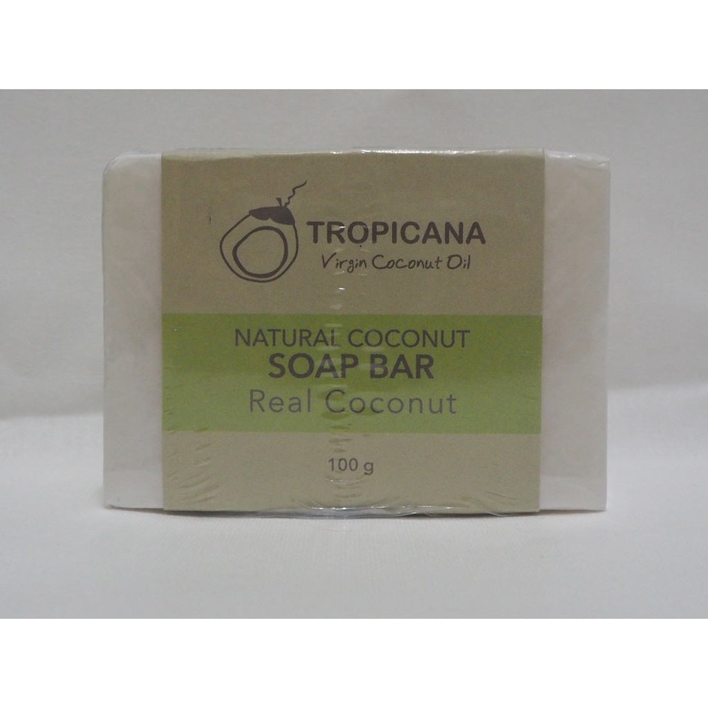 TROPICANA NATURAL COCONUT SOAP BAR (NON PARABEN) - REAL COCONUT 100G ...