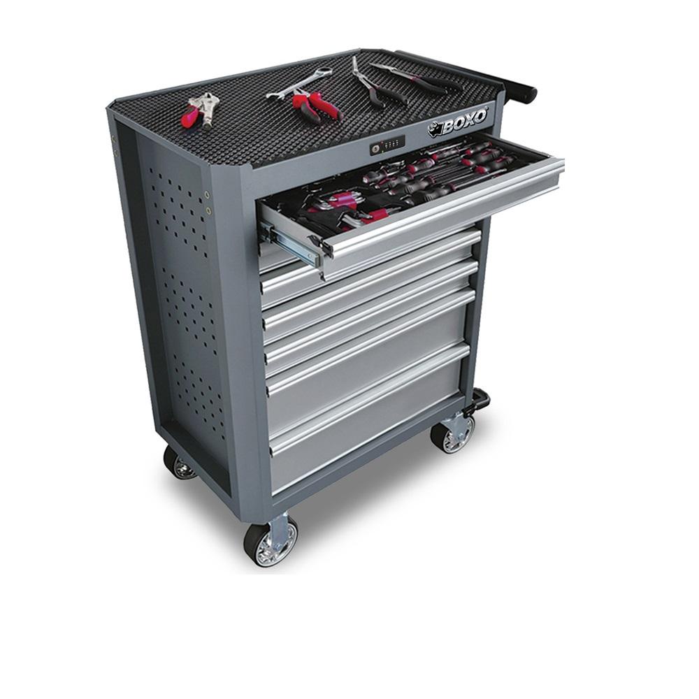 BOXO TOOLS | 7-Drawer Digit Lock Tool Cabinet with 235pcs Professional ...