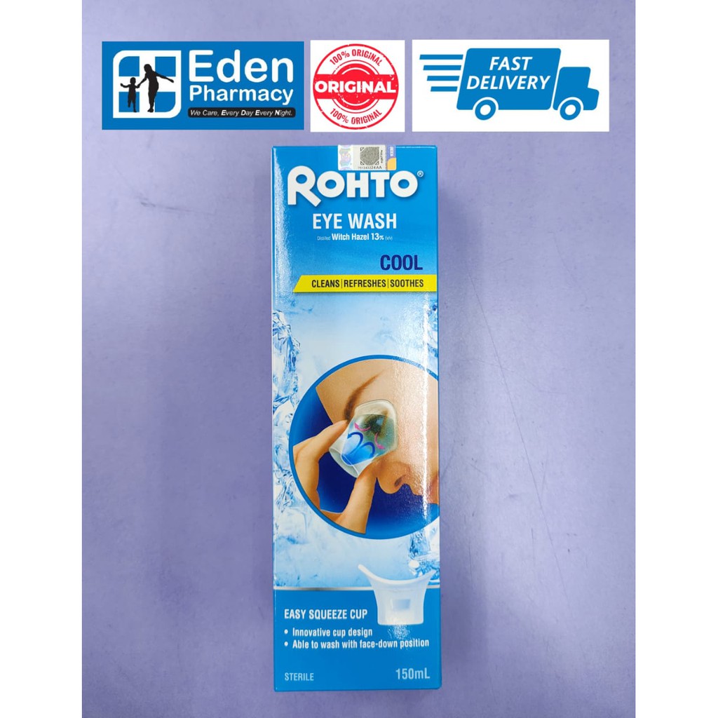Rohto eye wash COOL with squeeze cup ( 150ml ) | Shopee Singapore