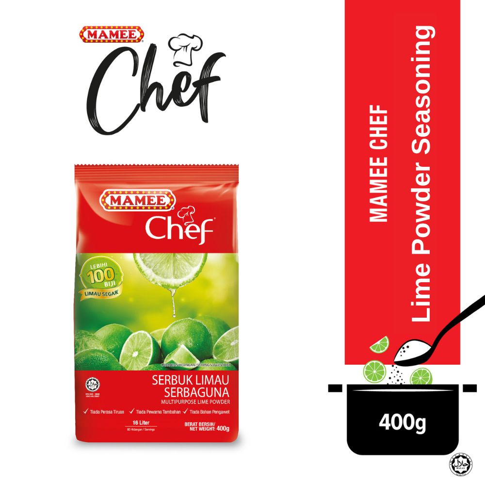 Mamee Chef Multi-Purpose Lime Powder Seasoning 400g - Halal / Ready To ...