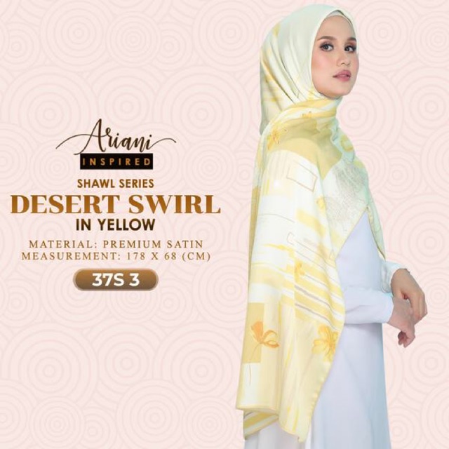 NEW ARRIVAL Ariani Desert Swirl Printed Shawl Collection! | Shopee ...