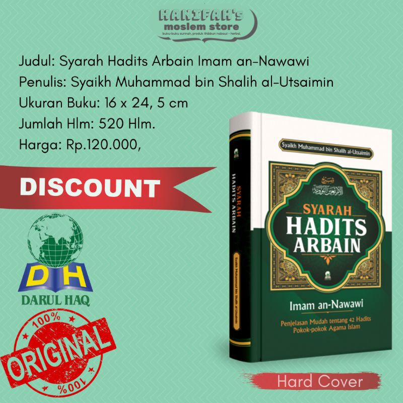HIJAU Syarah Arbain Nawawi COVER GREEN Syarah Hadith Arbain Hadith ...