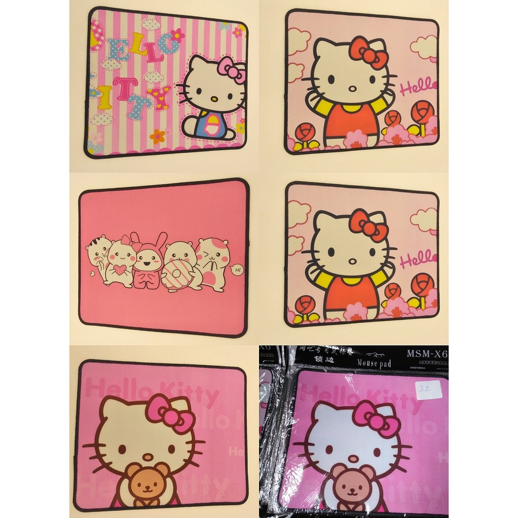 Cute Hello Kitty mouse pad 20 x 26cm | Shopee Singapore