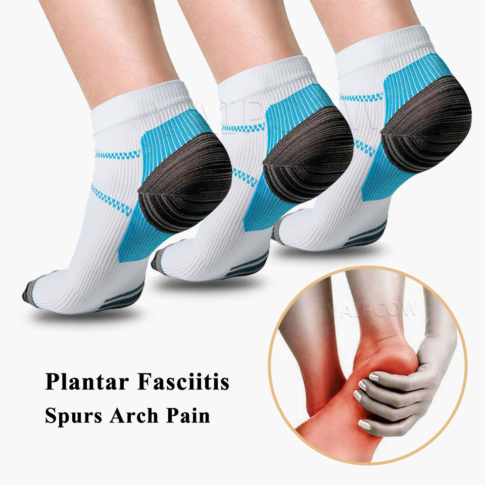 1Pair Compression Socks For Plantar Fasciitis Foot Pad Heel Spurs Arch ...