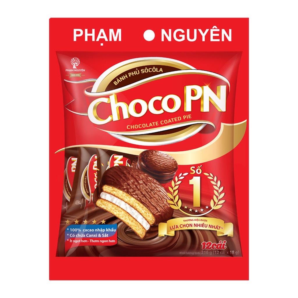 Choco PN Chocolate Cake - 216g pack (12 pieces x 18g) | Shopee Singapore