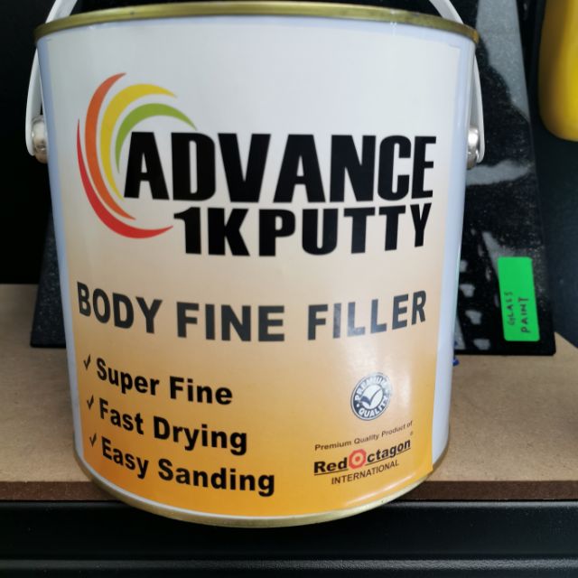 ADVANCE 1K PUTTY BODY FINE FILLER (2.5KG) | Shopee Singapore
