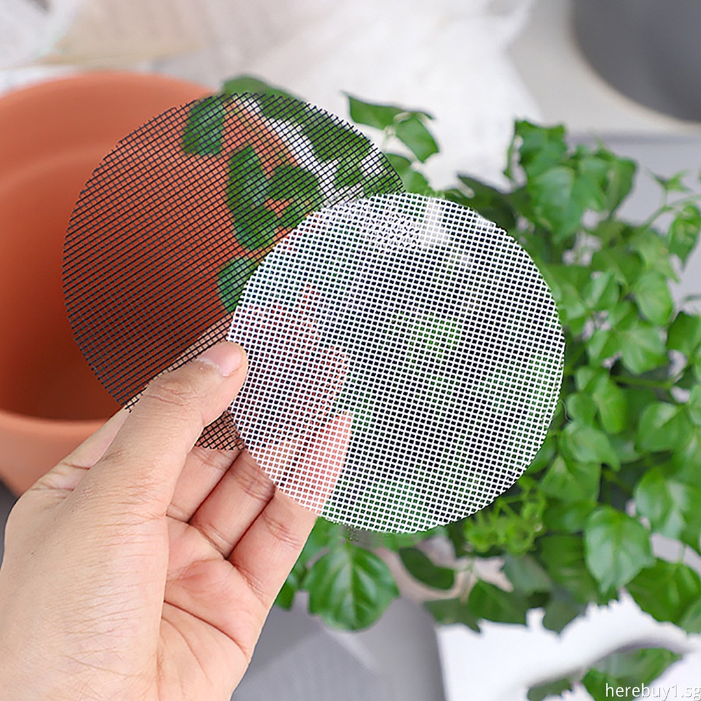 [Ready Stock] 50pcs Mesh Screens Plant Pot Grid Mat Insect Prevention 5 ...