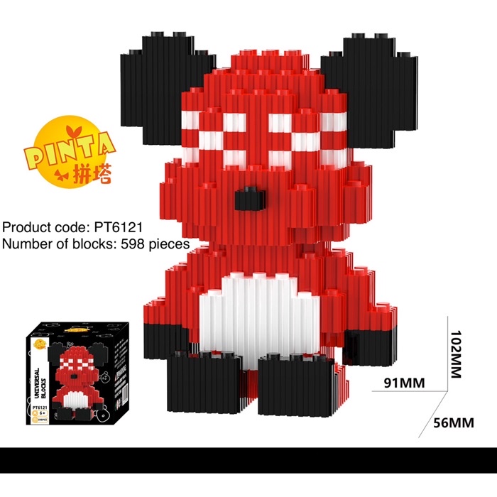 [SG] Small Bear Bricks Nano Building Blocks DIY Puzzle Block Birthday ...